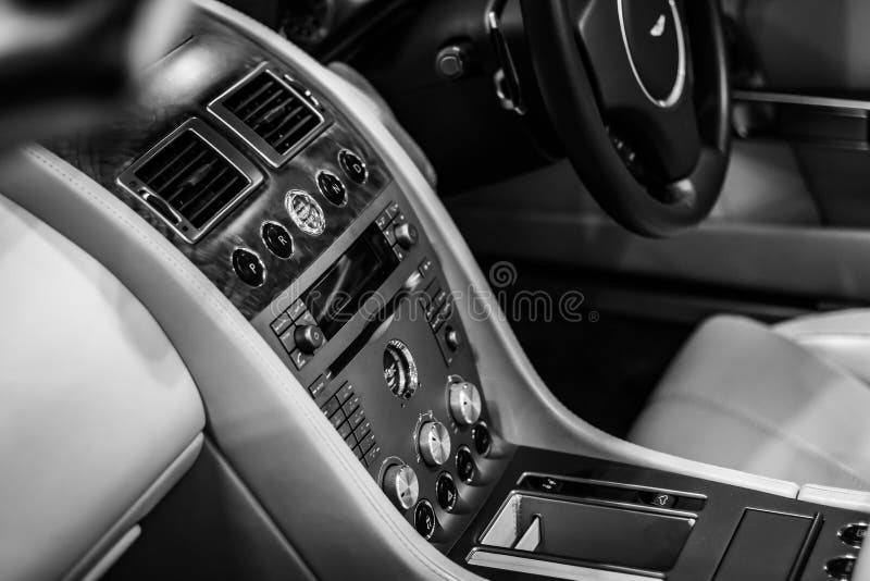 Interior Dashboard of a Luxury Car Editorial Photography - Image of ...