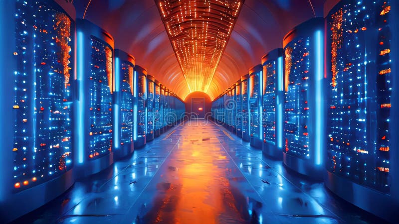 Interior of a Data Center with Neon Lights Stock Video - Video of ... Interior of a Data Center with Neon Lights Stock Video - Video of ...