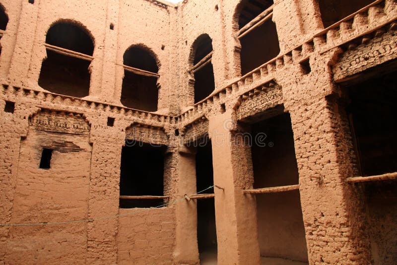 Interior de Kasbah imagem de stock. Imagem de poderoso - 24344297