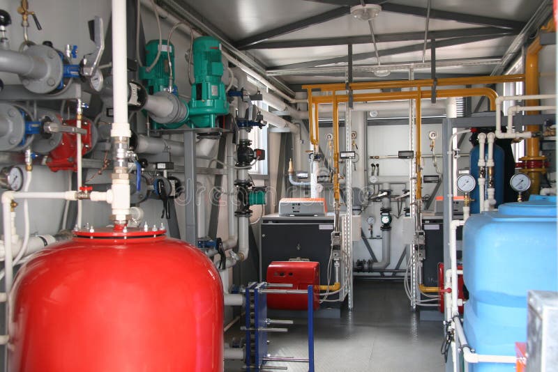 Interior De La Caldera-casa Moderna Del Gas Foto de archivo - Imagen de ...