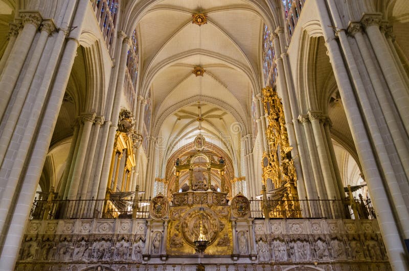 Interior De Toledo Cathedral Famoso Foto de archivo editorial - Imagen ...