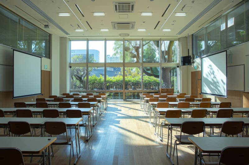 Interior De Un Aula Escolar Moderna Foto de archivo - Imagen de moderno ...
