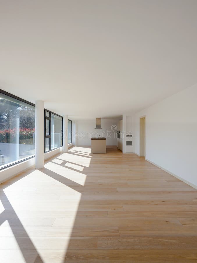 Interior De Una Casa Moderna, Apenas Un Cuarto Vacío Imagen de archivo ...