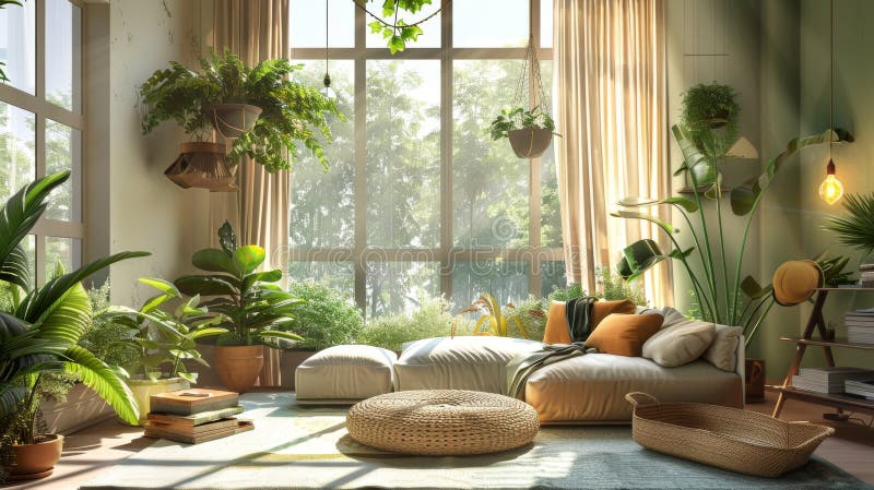 Interior Decor Arrangement Incorporating Natural Elements into Your ...