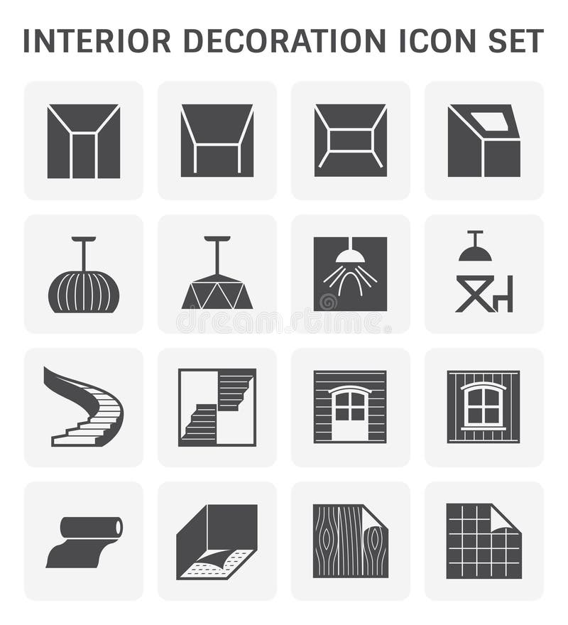 Interior decoration icon stock vector. Illustration of lighting - 146573050
