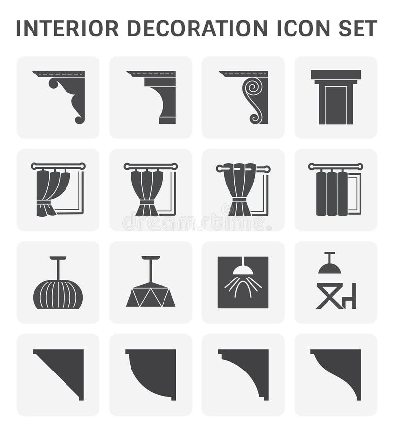 Interior decoration icon stock vector. Illustration of cornice - 149124466