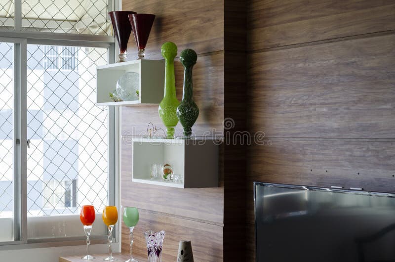 Interior Decoration Objects of a Residential Apartment Stock Photo ...