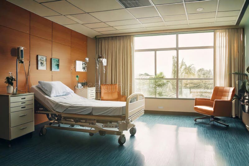 Interior Decoration of a Special Room in a Hospital Stock Illustration ...