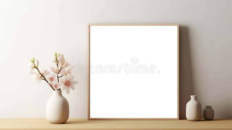 An Interior Decoration a Stylish and Minimalist Living Room with an ...