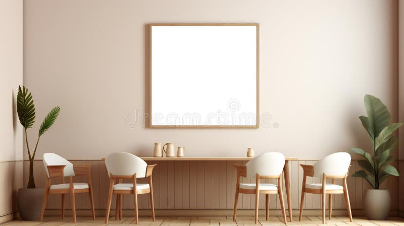 An Interior Decoration a Stylish and Minimalist Living Room with an ...