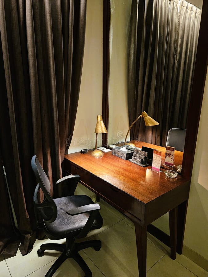 Workbench with Lighting for Comfortable Work Editorial Stock Photo ...