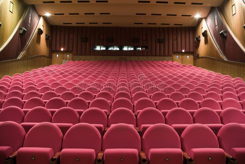 Interior del cine imagen de archivo. Imagen de fila, pasillo - 9412331