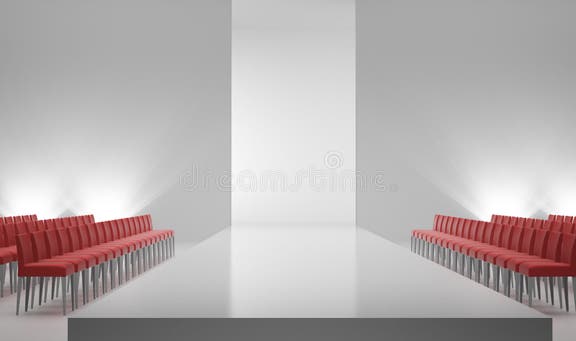 Interior Del Desfile De Moda Stock de ilustración - Ilustración de ...