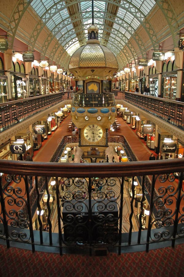 Interior Del Queen Victoria Building Foto editorial - Imagen de ciudad ...