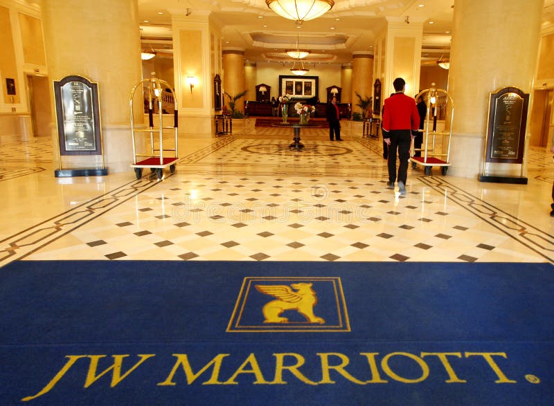 Interior Del Hotel De Marriott Fotografía editorial - Imagen de ...