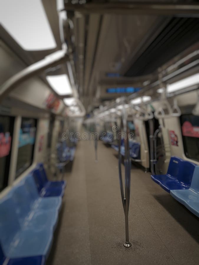 Interior Del Metro Vacío De Singapur Fotografía editorial - Imagen de ...