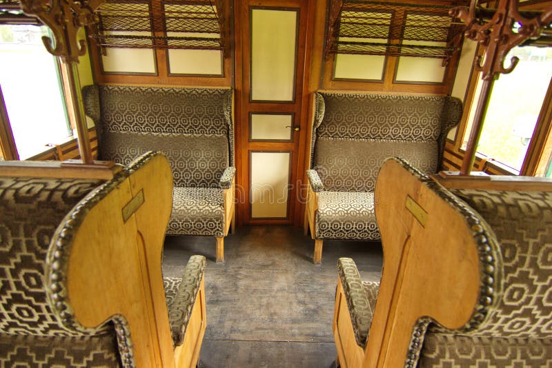 Interior Del Tren Antiguo Del Vapor Imagen de archivo - Imagen de ...
