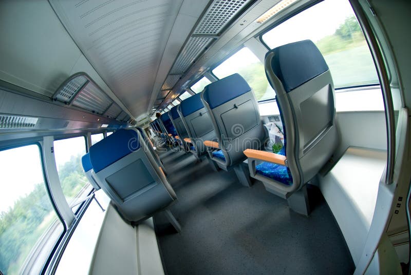 Interior del tren moderno foto de archivo. Imagen de interior - 6690504