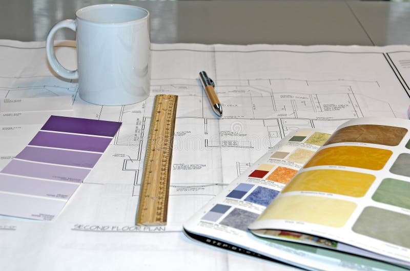 Interior Design stock photo. Image of renovation, ruler - 54922