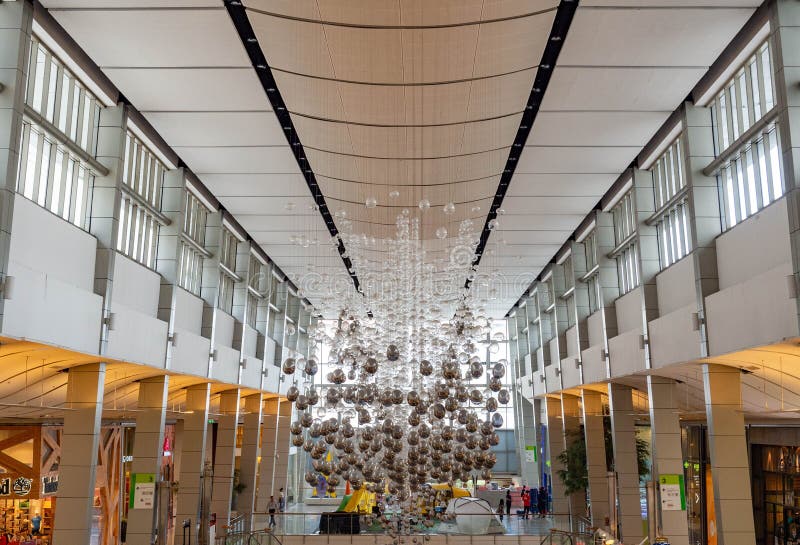 Interior Design of the Atrium of the Shopping Center Architecture Mall ...