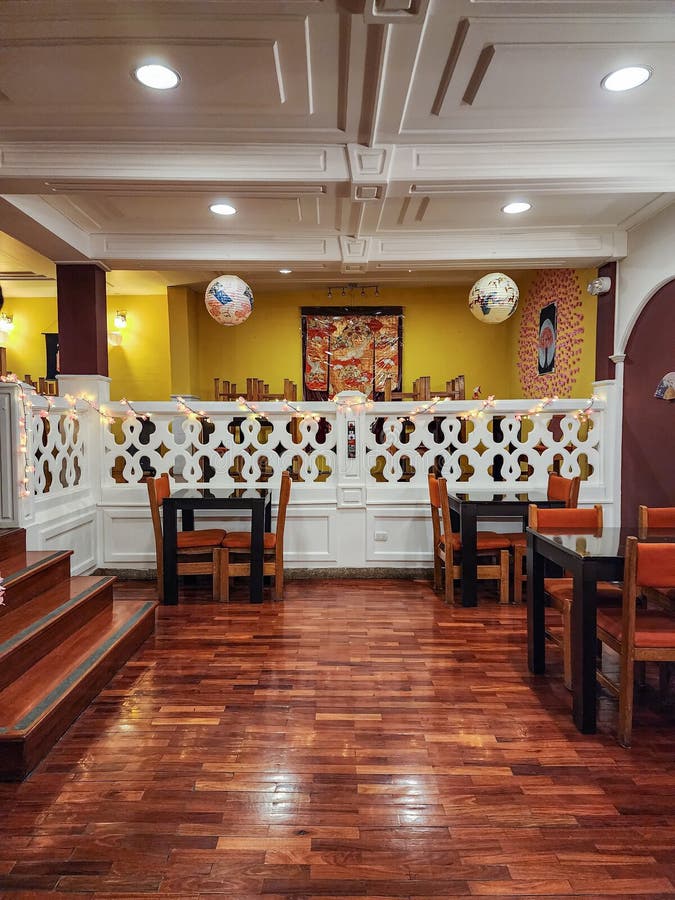 Interior Design for a Chinese and Japanese Restaurant Stock Photo ...