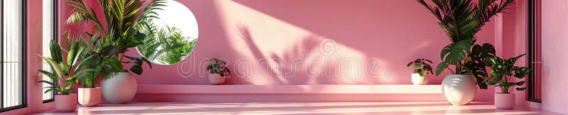 Interior Design Concept with Blooming Branches Suggesting the Arrival ...