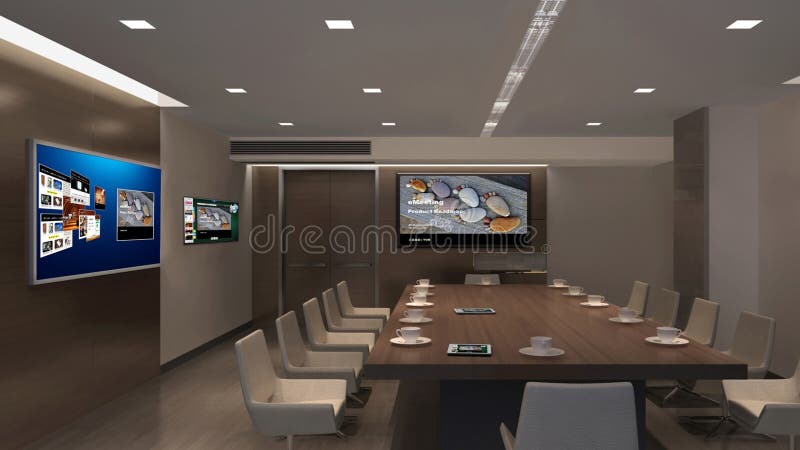 Interior Design, Conference Hall, Office, Ceiling Stock Image - Image ...