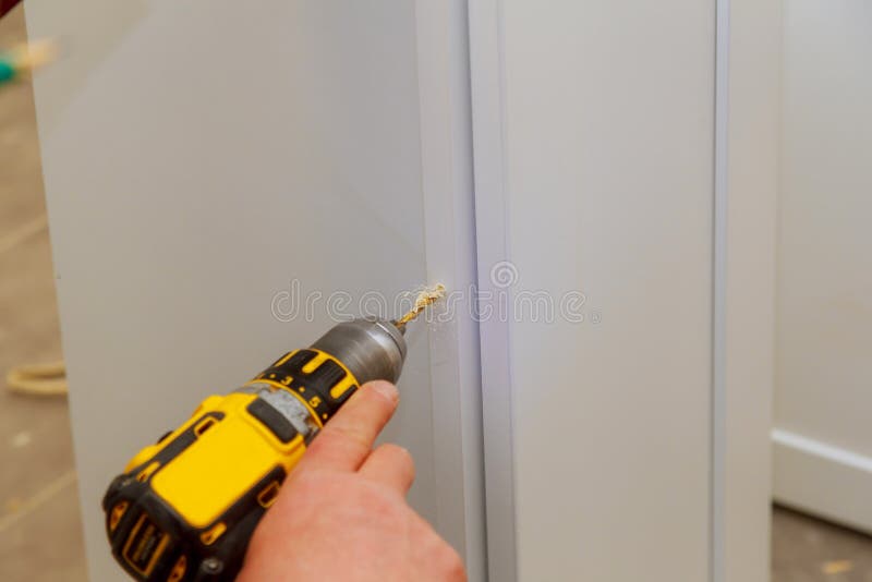 Interior Design Construction of a Kitchen with Cooker Extractor Stock ...