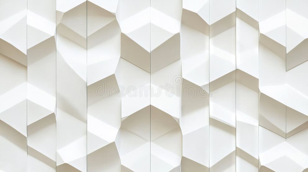 Interior Design and Decoration Incorporating a Modern White Hexagonal ...
