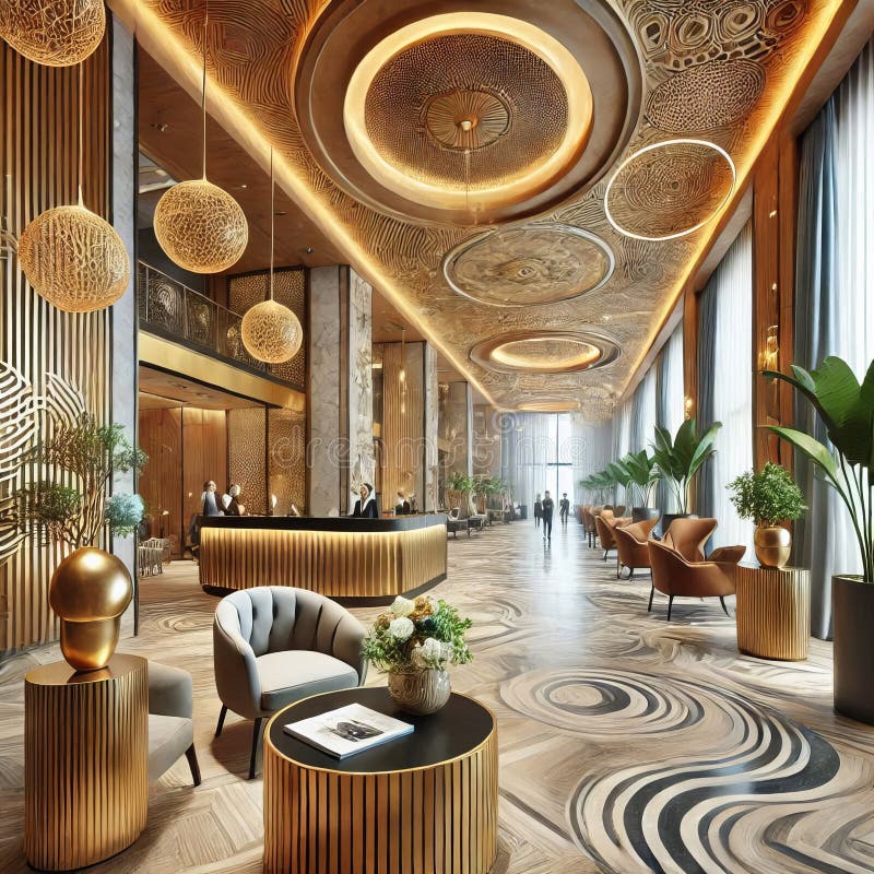 Interior Design Designing the Interior Spaces of Building Stock Illustration - Illustration of ...