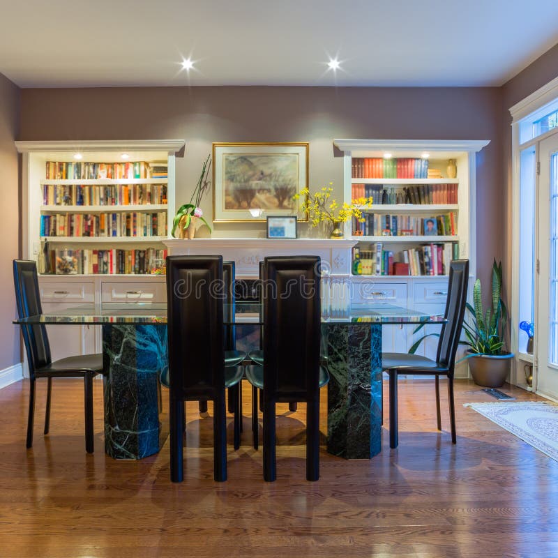 Interior Design of Dining Room Stock Image - Image of home ...