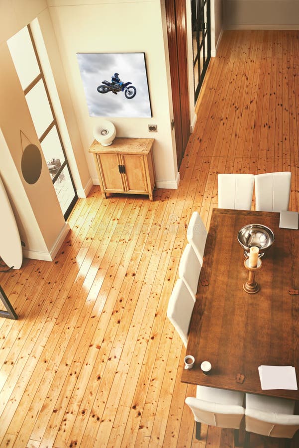 Interior Design Done Simply but Stylishly. High Angle Shot of a Stylish ...