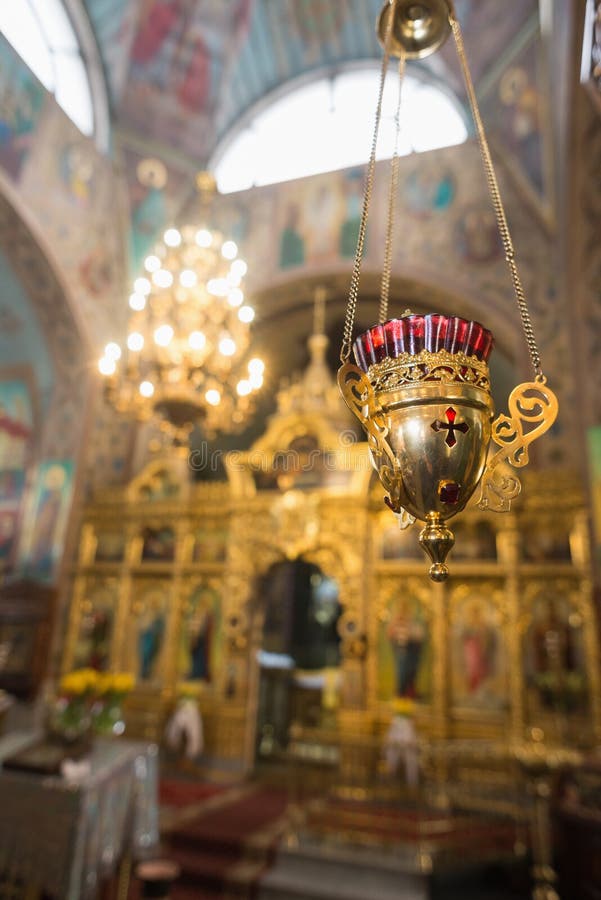 Interior Design Elements of the Orthodox Church Stock Image - Image of ...