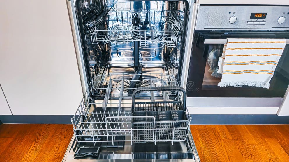 Interior Design of a Empty Dishwasher in a Kitchen Editorial Photo ...