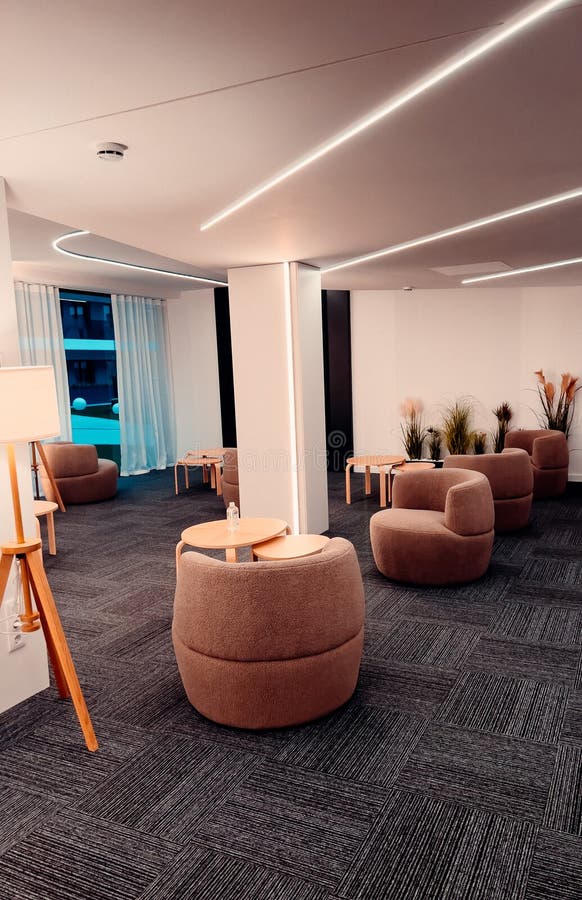 Interior Design First Floor Stock Image - Image of chair, flooring ...