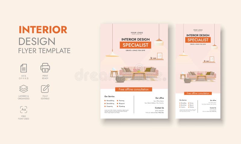 Interior Design Flyer, Architecture and Interior Design Flyer, Interior ...