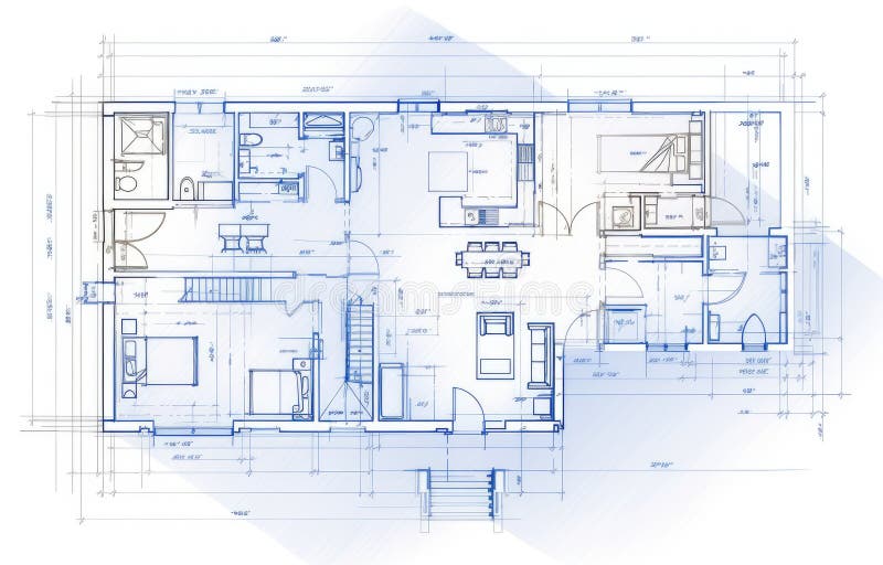 Interior Design Home Project and House Architecture Plan Stock ...