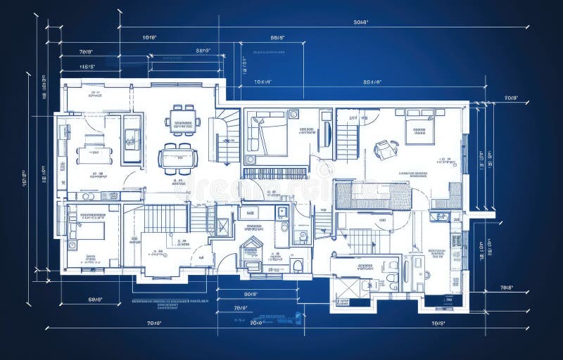 Interior Design Home Project and House Architecture Plan Stock ...