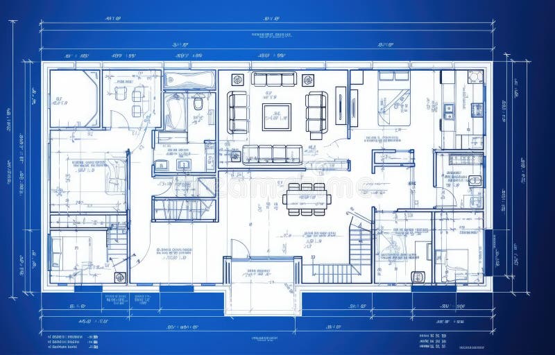 Interior Design, Home Project and House Architecture Plan Stock ...
