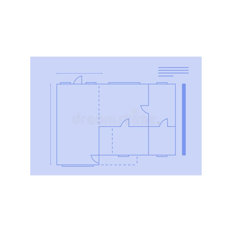 Interior Design, Home Project and House Architecture Plan Stock Vector ...