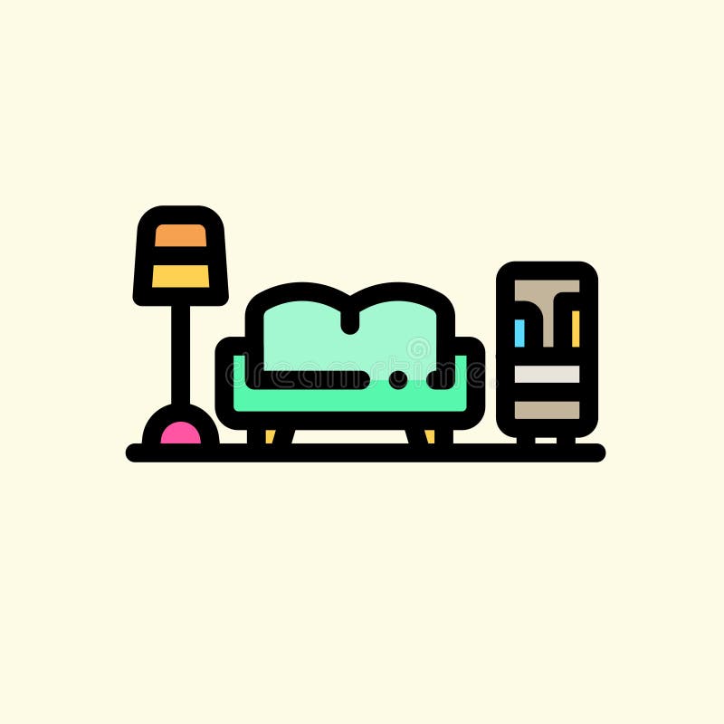 Interior Design Icon Vector Graphic Download Template Stock ...