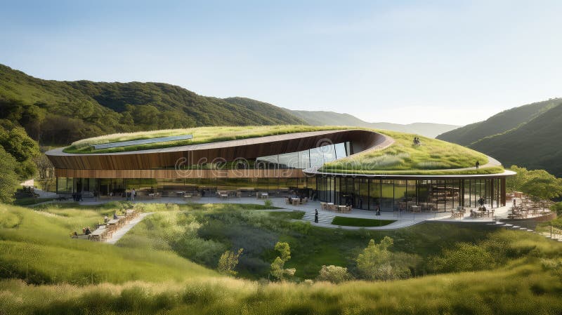 Interior Design Library Building Stock Photo - Image of lighting ...