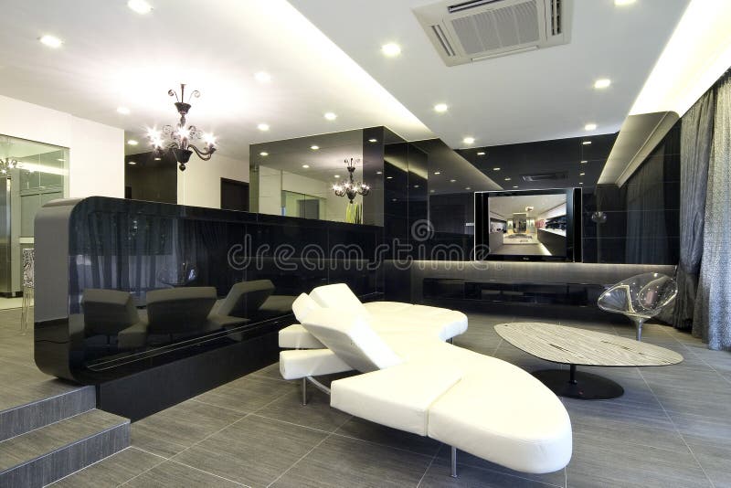 Interior Design - Living Area Stock Image - Image of table, plasma: 2382079