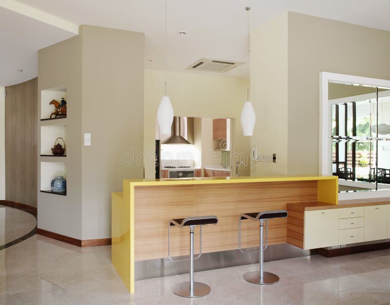 Interior Design - Living Area Stock Image - Image of night ...