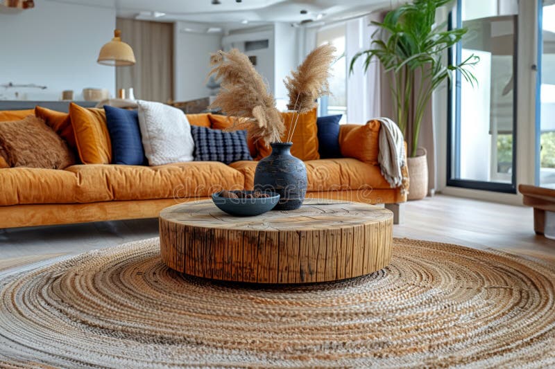 Modern Interior Design Living Room with Inviting Ambiance. AI Generated ...