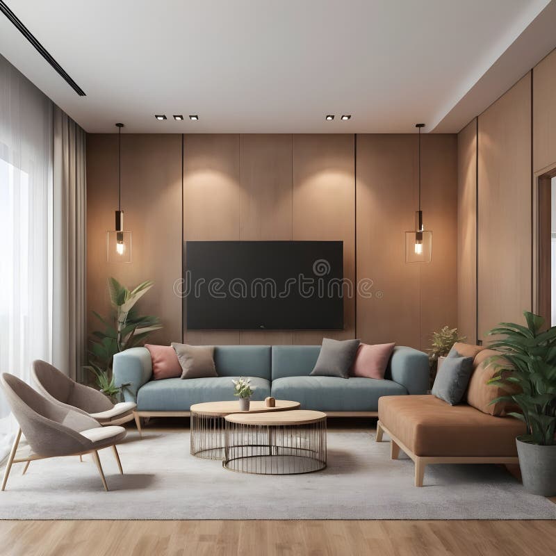 Interior Design for a Living Room or Reception in a Modern Concept ...