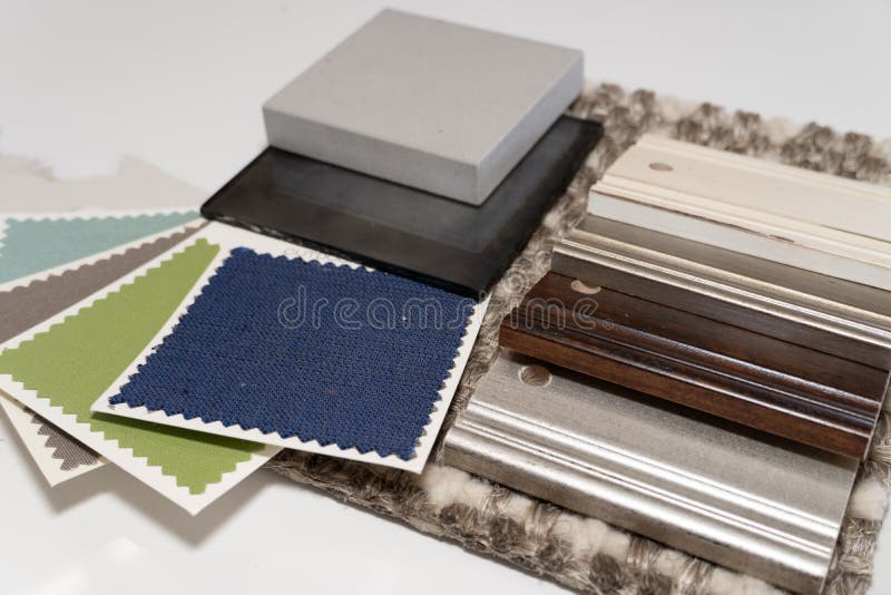 Interior Design Materials Tools for House Decoration. Stock Photo ...
