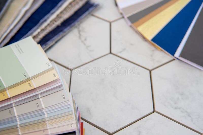 Interior Design Materials Tools for House Decoration. Stock Photo ...