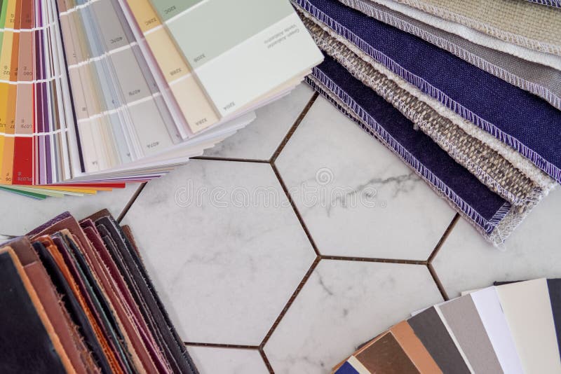 Interior Design Materials Tools for House Decoration. Stock Image ...