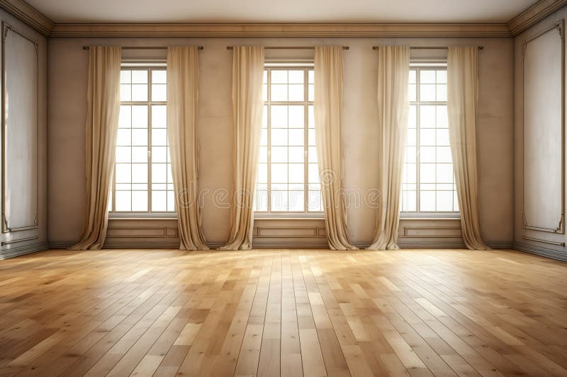 The Interior Design of Minimal Empty Living Room and Wood Wall Texture ...